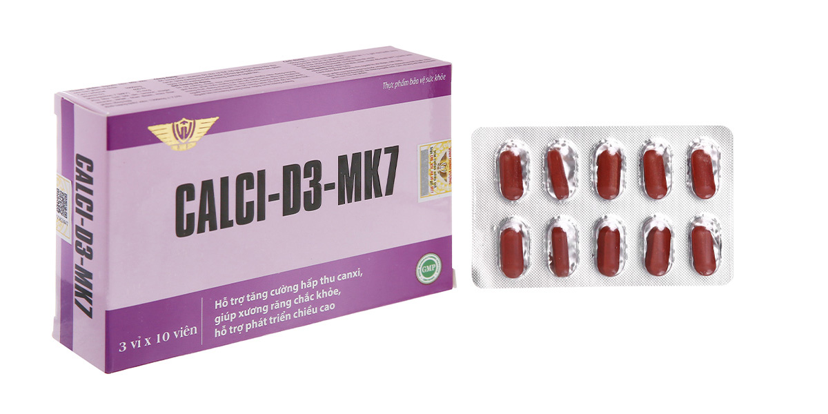 Kingphar Canxi D3 Mk7 Hộp 30v - 04/2026 | nhathuocankhang.com