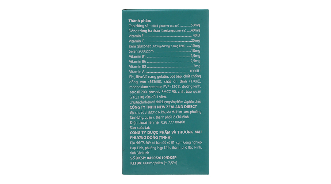 Hauora Super Man hộp 60 viên - 04/2026 | nhathuocankhang.com