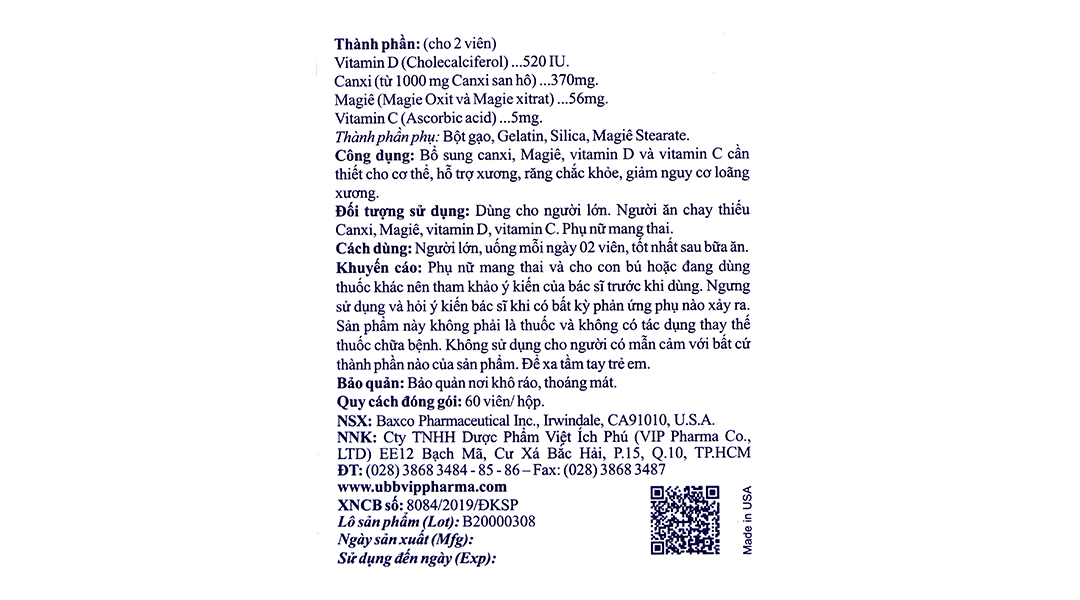 Viên Uống Coral Calcium Plus Ubb hộp 60 viên - 01/2026 ...