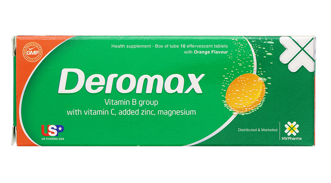 Thực phẩm bảo vệ sức khỏe Deromax tuýp 10 viên - 10/2025 ...