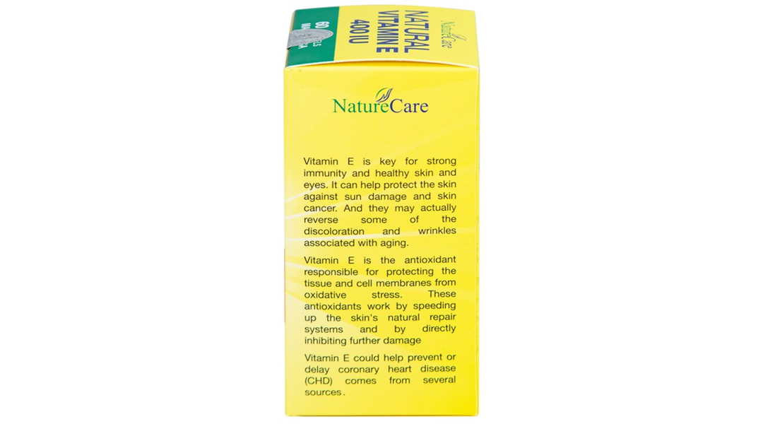 Naturecare Natural Vitamin E 400IU cải thiện và phục hồi da lọ 60 viên ...