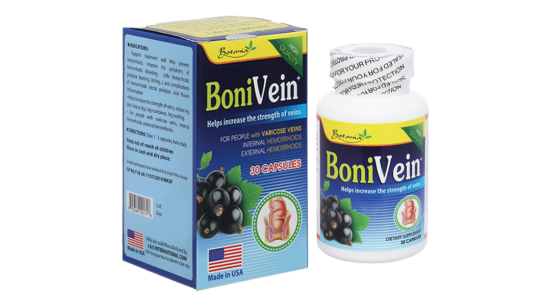 Boni Vein chai 30 viên - 09/2025 | nhathuocankhang.com