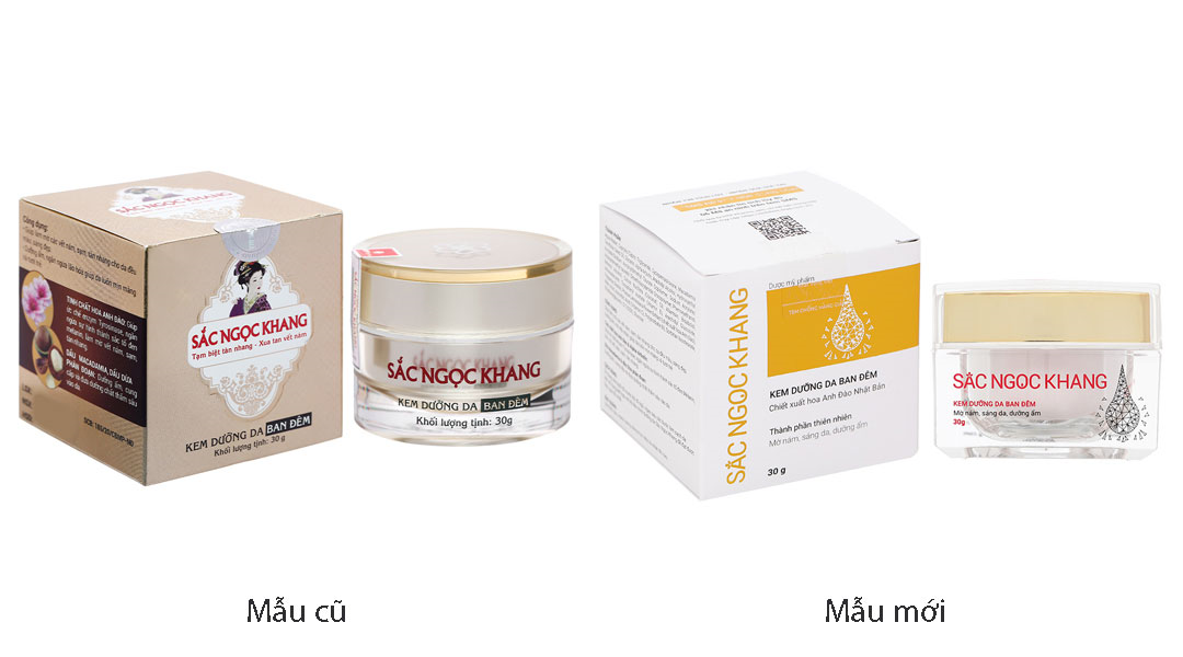 Kem dưỡng da ban đêm Sắc Ngọc Khang làm mờ thâm nám hũ 30g - 09/2025 | nhathuocankhang.com