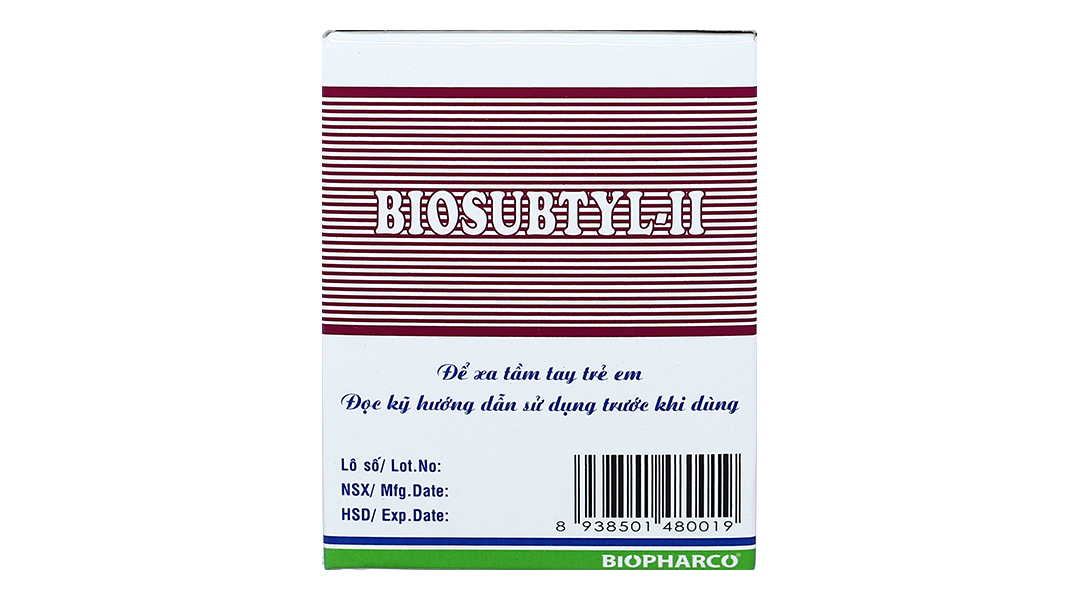 Bột men vi sinh Biosubtyl-II điều trị tiêu chảy, viêm ruột cấp và mạn ...