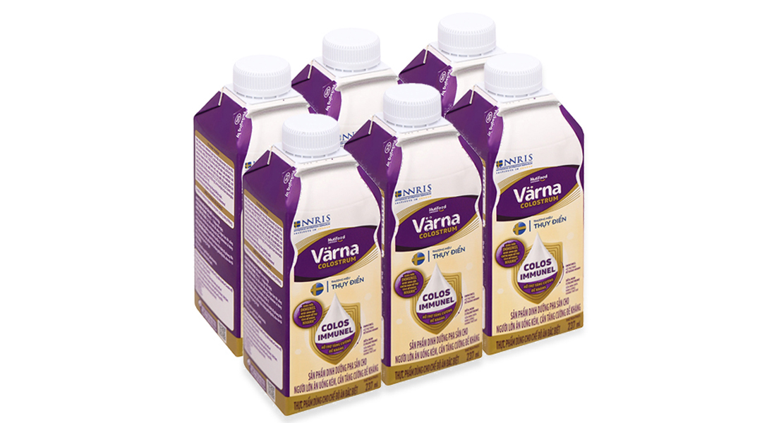 Sữa bột pha sẵn bổ sung dinh dưỡng Varna Colostrum lốc 6 chai x 237ml ...