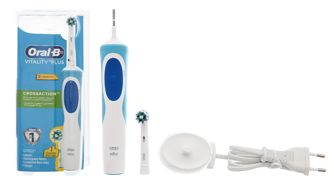 Bàn chải điện Oral-B Vitality CrossAction Blue D12.513 - 01/2026 ...