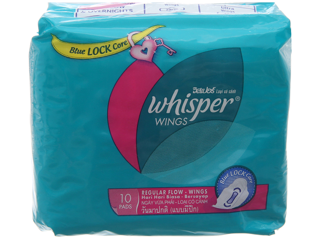 Băng vệ sinh Whisper Wings siêu thấm gói 10 miếng - 05/2026 ...