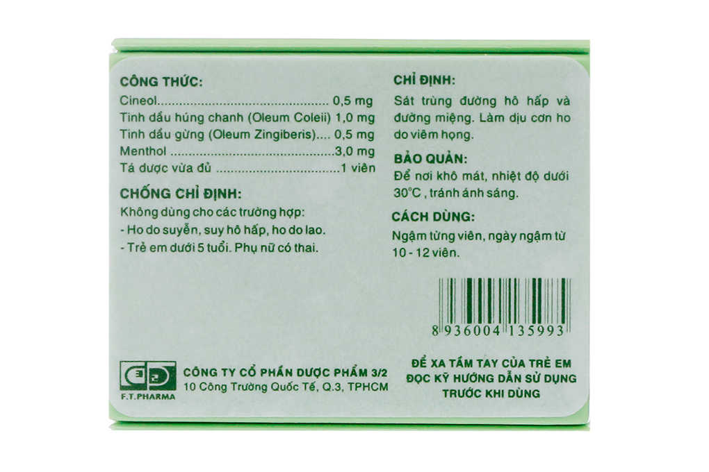 Viên ngậm cho người tiểu đường Tragutan D hộp 24 viên