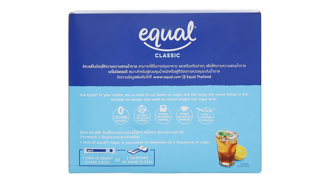 Đường Ăn Kiêng Equal Classic Zero Calorie Sweetener hộp 100 gói x 1g ...