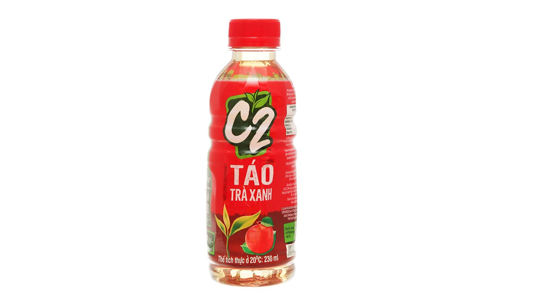 Trà xanh C2 hương táo chai 230ml - 12/2025 | nhathuocankhang.com