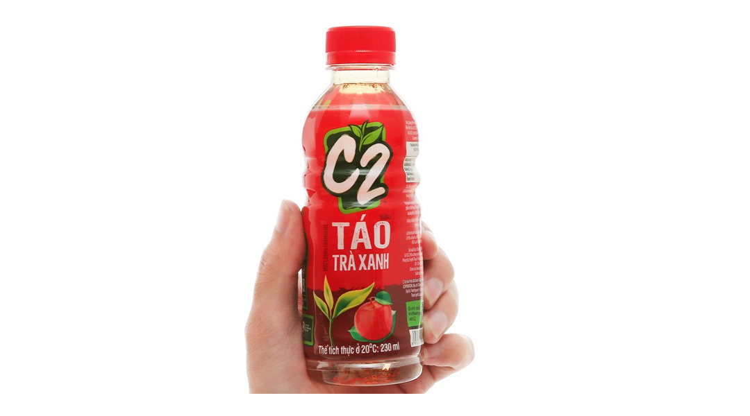 Trà xanh C2 hương táo chai 230ml - 12/2025 | nhathuocankhang.com