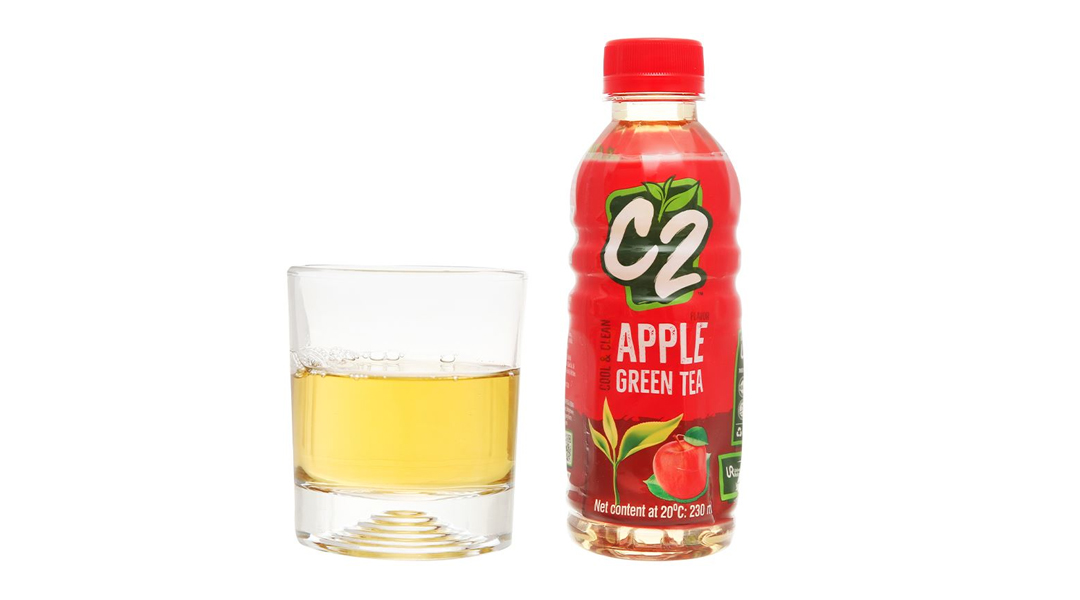 Trà xanh C2 hương táo chai 230ml - 03/2026 | nhathuocankhang.com