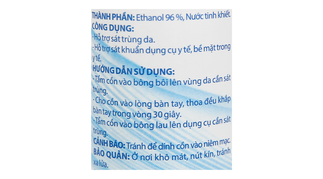 Cồn 70 độ Domesco sát trùng ngoài da chai 60ml - 03/2026 ...