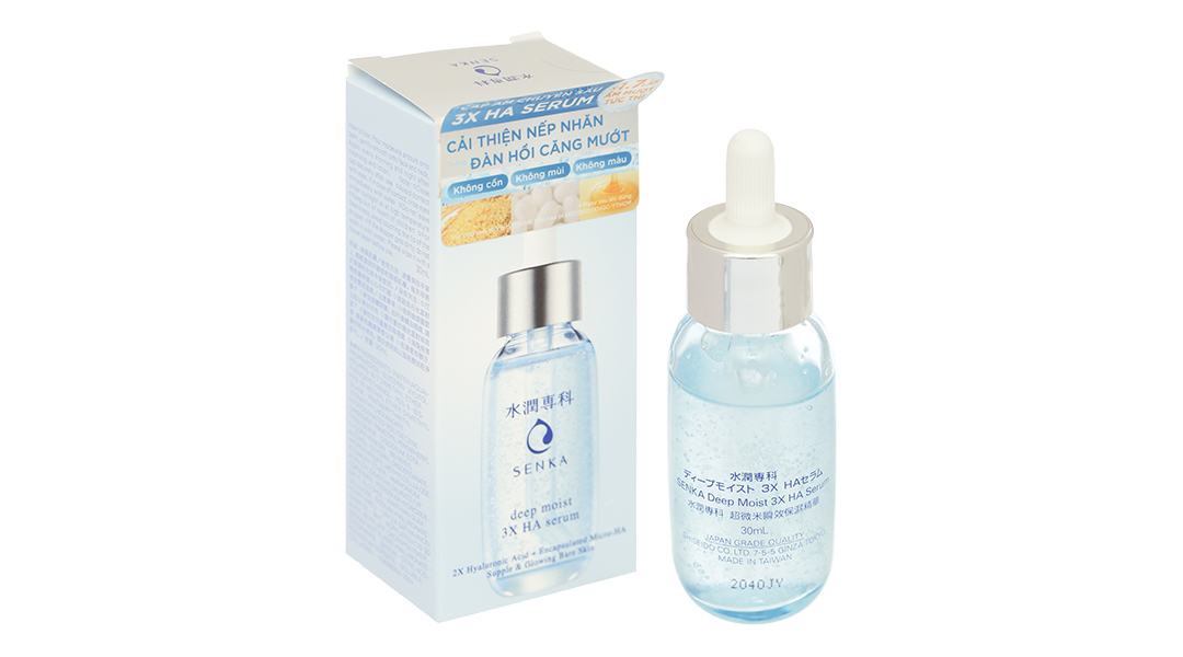 Serum Senka Deep Moist 3X HA cấp ẩm chuyên sâu, da đàn hồi căng mướt ...