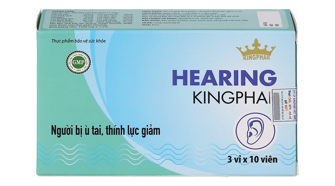 Kingphar Hearing Hộp 30v - 05/2026 | nhathuocankhang.com