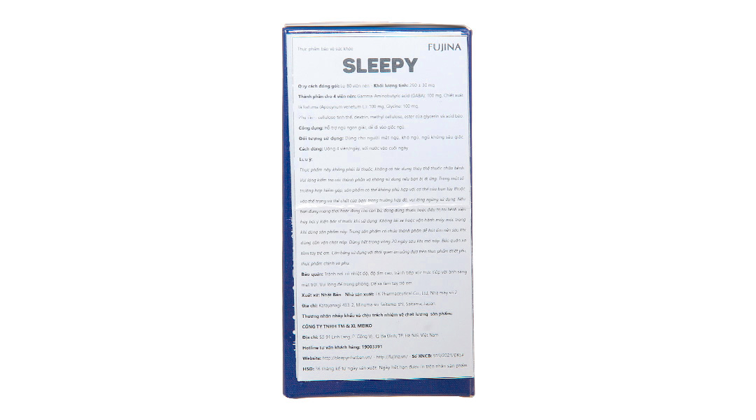 Thực phẩm bảo vệ sức khỏe Ngủ Ngon Sleepy Fujina Hộp 80 Viên - 02/2026 ...