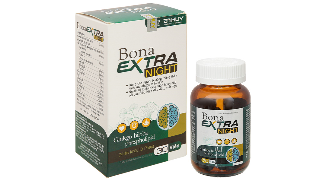 Thực phẩm bảo vệ sức khỏe Bona Extra Night hộp 30 viên - 05/2026 ...
