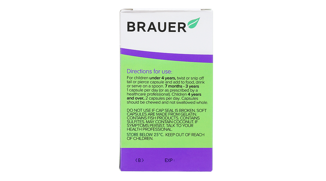 Brauer Baby & Kids Ultra Pure Dha lọ 60 Soft Gels - 02/2026 ...