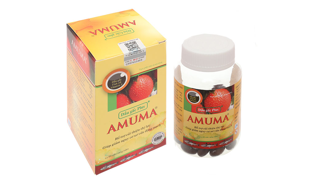 Dầu Gấc Amuma Pluslọ 60 viên - 11/2025 | nhathuocankhang.com