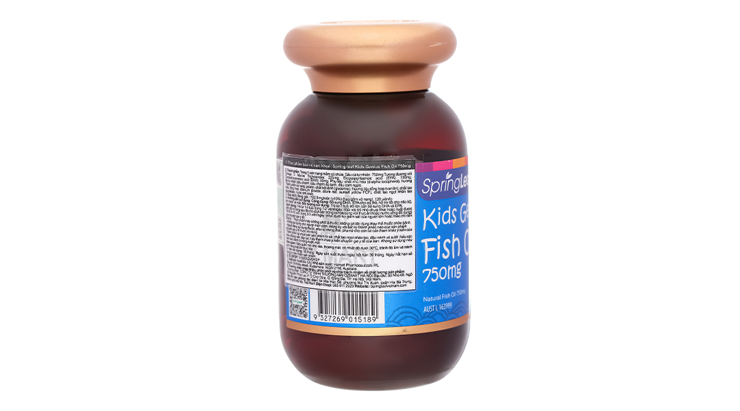 Thực phẩm bảo vệ sức khỏe Springleaf Kids Genius Fish Oil 750mg hộp 120 ...