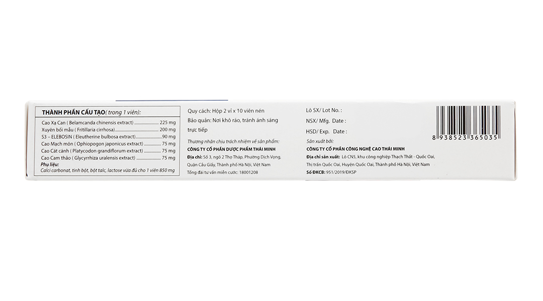 Heviho hộp 20 viên - 12/2025 | nhathuocankhang.com