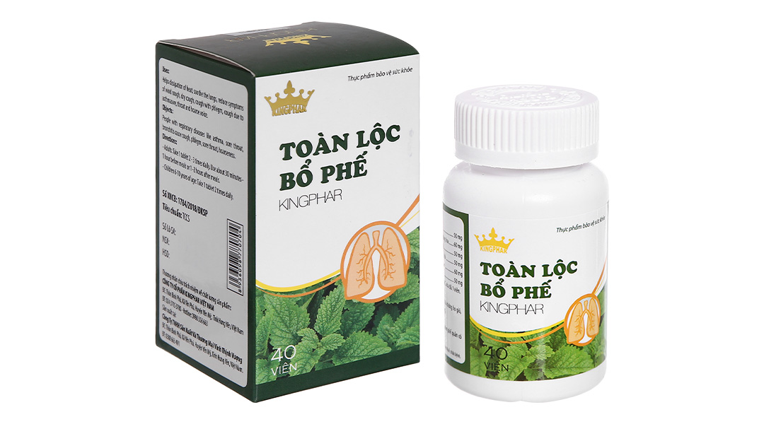 Kingphar Toàn Lộc Bổ Phế hộp 40 viên - 09/2025 | nhathuocankhang.com