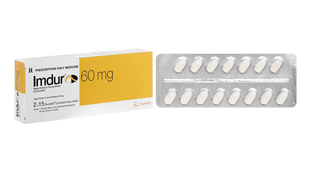 Imdur 60mg dự phòng trị đau thắt ngực (2 vỉ x 15 viên) - 08/2025 ...