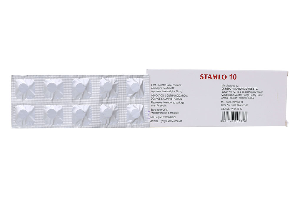 Stamlo 10 trị tăng huyết áp (2 vỉ x 10 viên) - 09/2025 ...