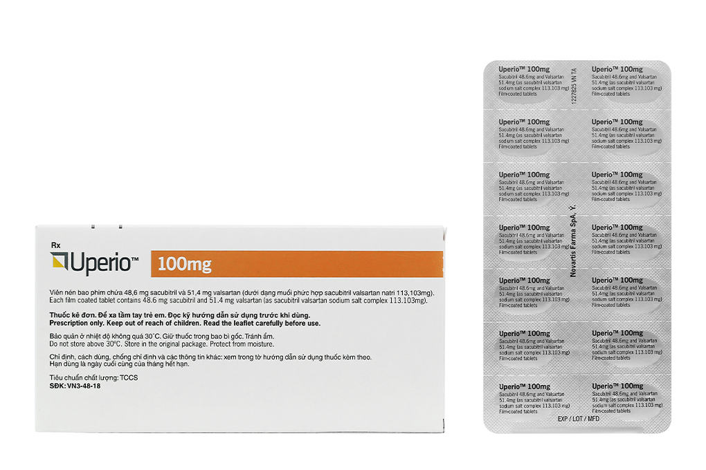 Thuốc Uperio 100mg trị suy tim (2 vỉ x 14 viên) - 08/2025 ...
