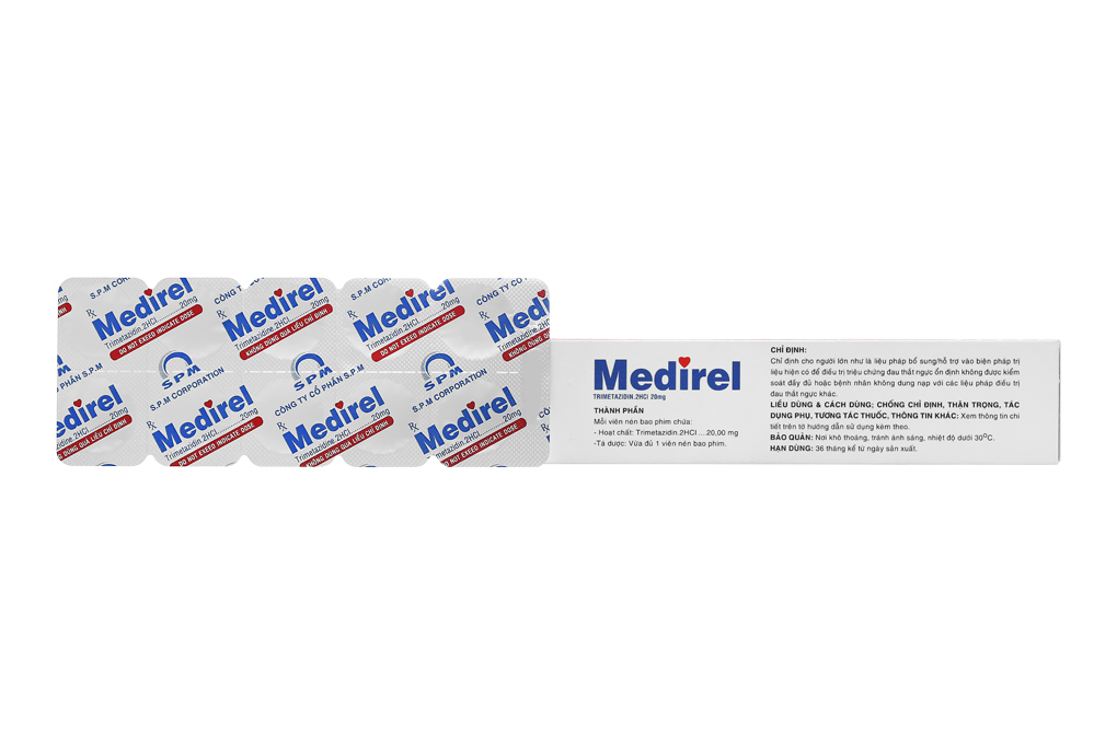 Medirel 20mg trị đau thắt ngực (6 vỉ x 10 viên) - 09/2025 ...
