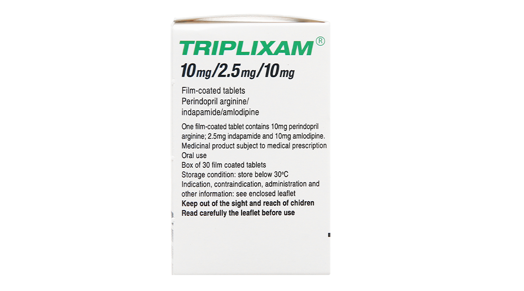 Triplixam 10mg/2.5mg/10mg trị tăng huyết áp lọ 30 viên - 09/2025 ...