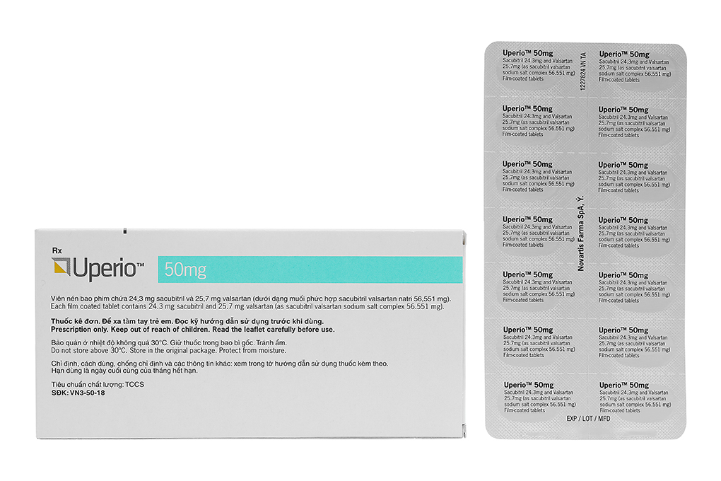 Thuốc Uperio 50mg trị suy tim (2 vỉ x 14 viên) - 02/2026 ...