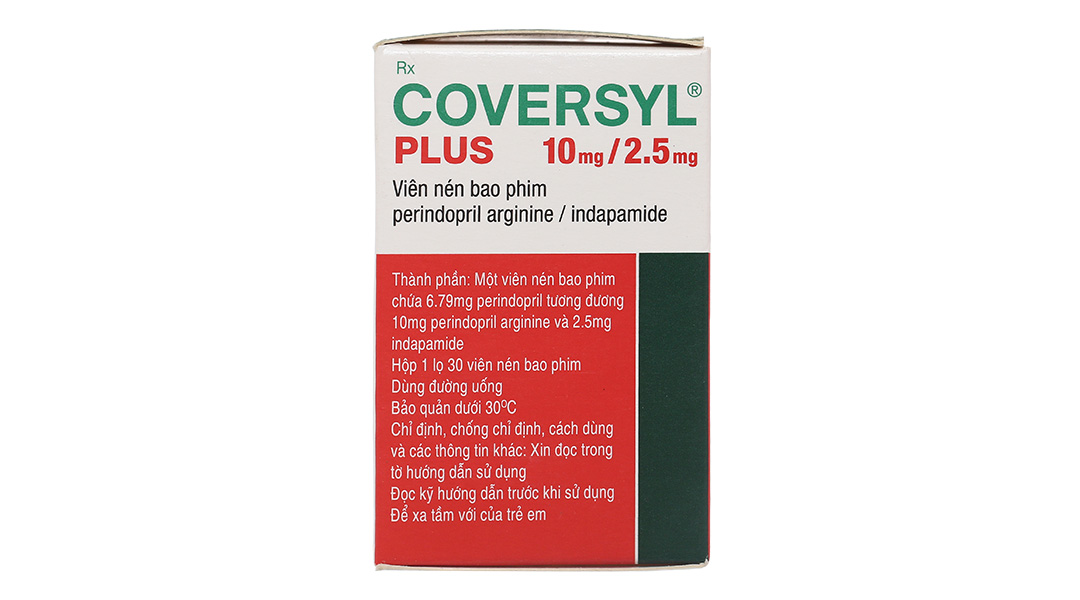 Thuốc Coversyl Plus 10mg/2.5mg trị tăng huyết áp (30 viên) - 04/2025 ...