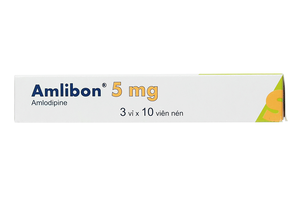 Amlibon 5mg trị tăng huyết áp, đau thắt ngực (3 vỉ x 10 viên) - 08/2025 ...