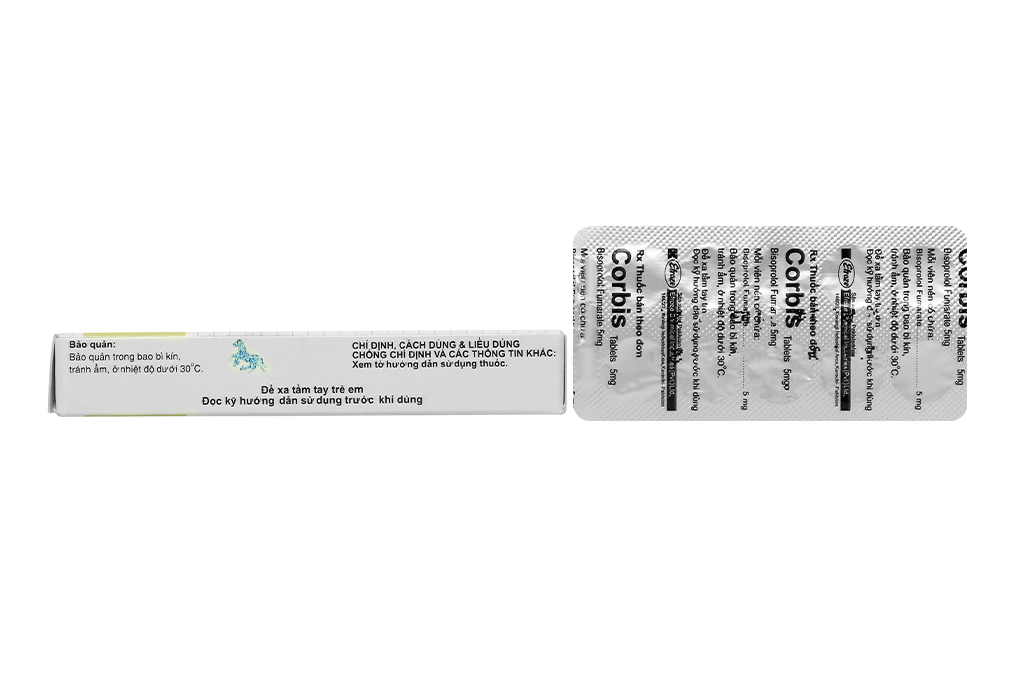 Thuốc Corbis Tablets 5mg trị tăng huyết áp, đau thắt ngực - 08/2025 ...