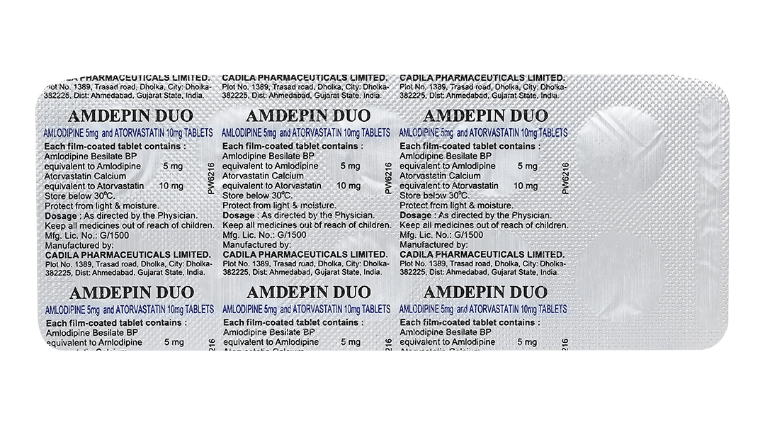 Amdepin Duo 5mg/10mg phối hợp trị rối loạn mỡ máu kèm tăng huyết áp (10 ...