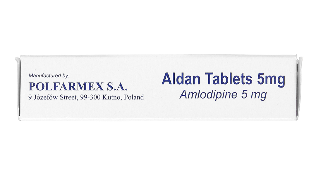 Aldan Tablets 5mg trị tăng huyết áp, dự phòng ở người đau thắt ngực (3 ...
