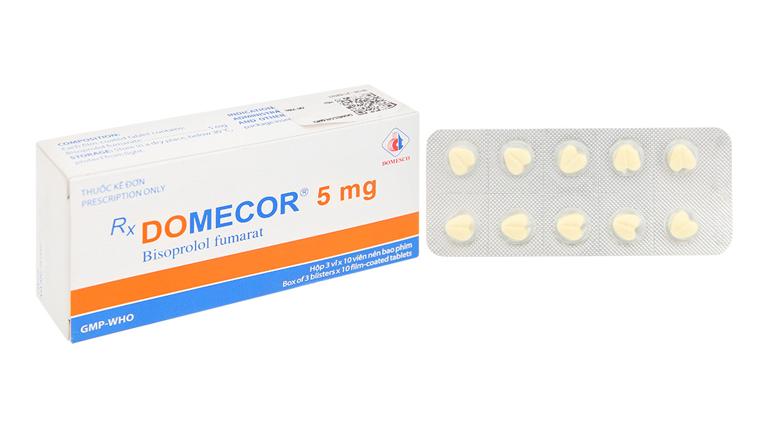 Thuốc Domecor 5mg trị tăng huyết áp, đau thắt ngực - 08/2025 ...