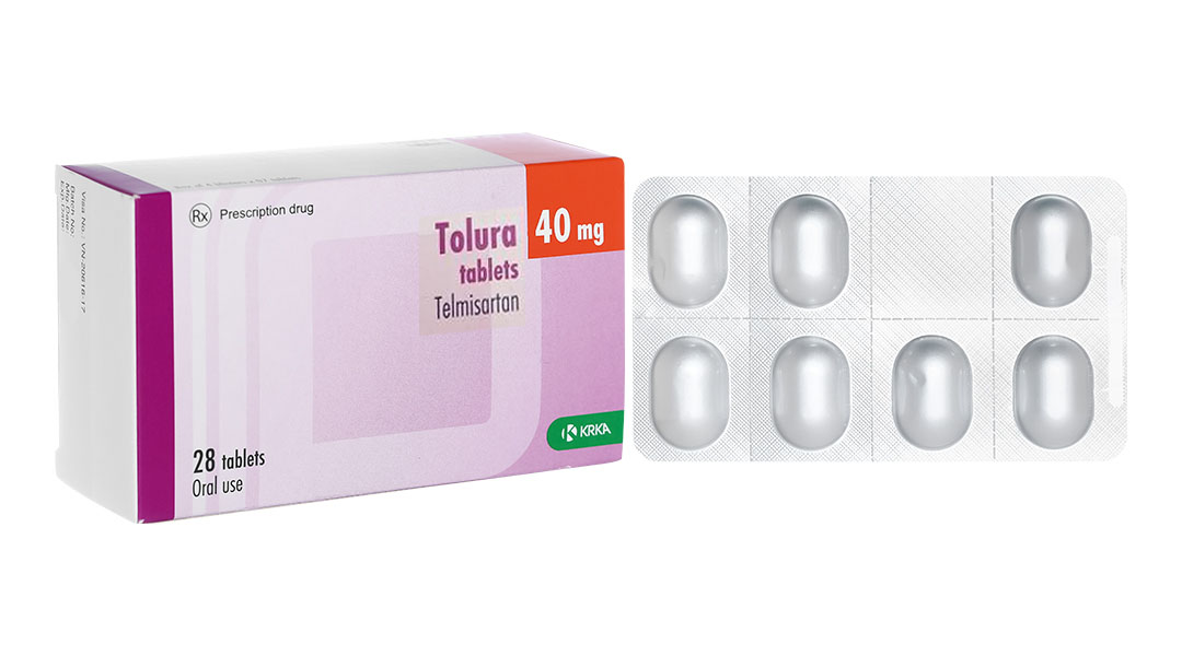 Tolura 40mg trị tăng huyết áp (4 vỉ x 7 viên) - 08/2025 ...
