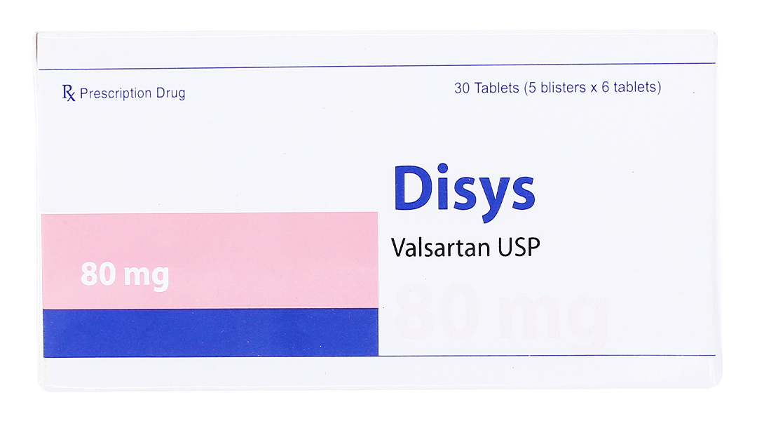 Disys 80mg trị tăng huyết áp, suy tim (5 vỉ x 6 viên) - 09/2025 ...