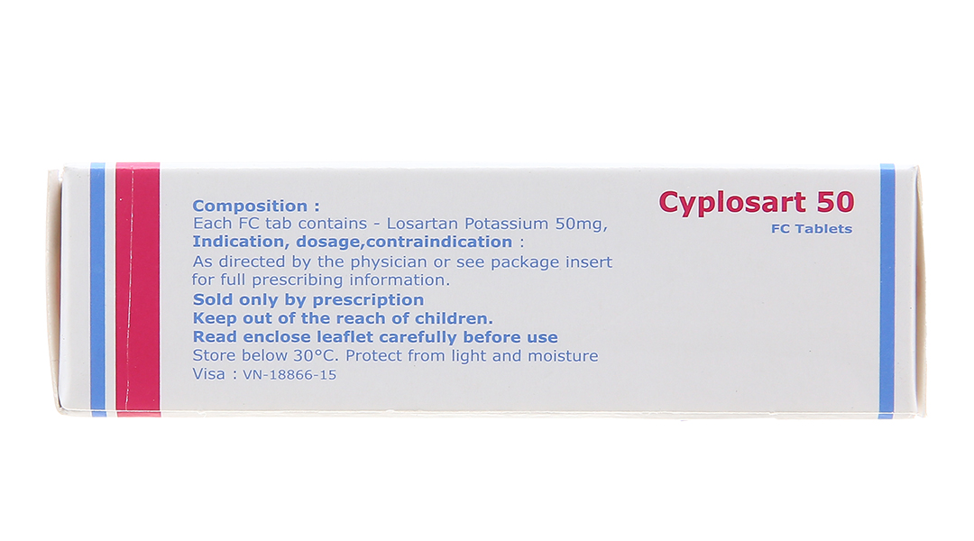 Cyplosart 50 trị tăng huyết áp (3 vỉ x 10 viên) - 12/2025 ...