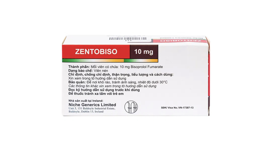 Thuốc Zentobiso 10mg trị suy tim mãn tính ổn định - 12/2024 ...