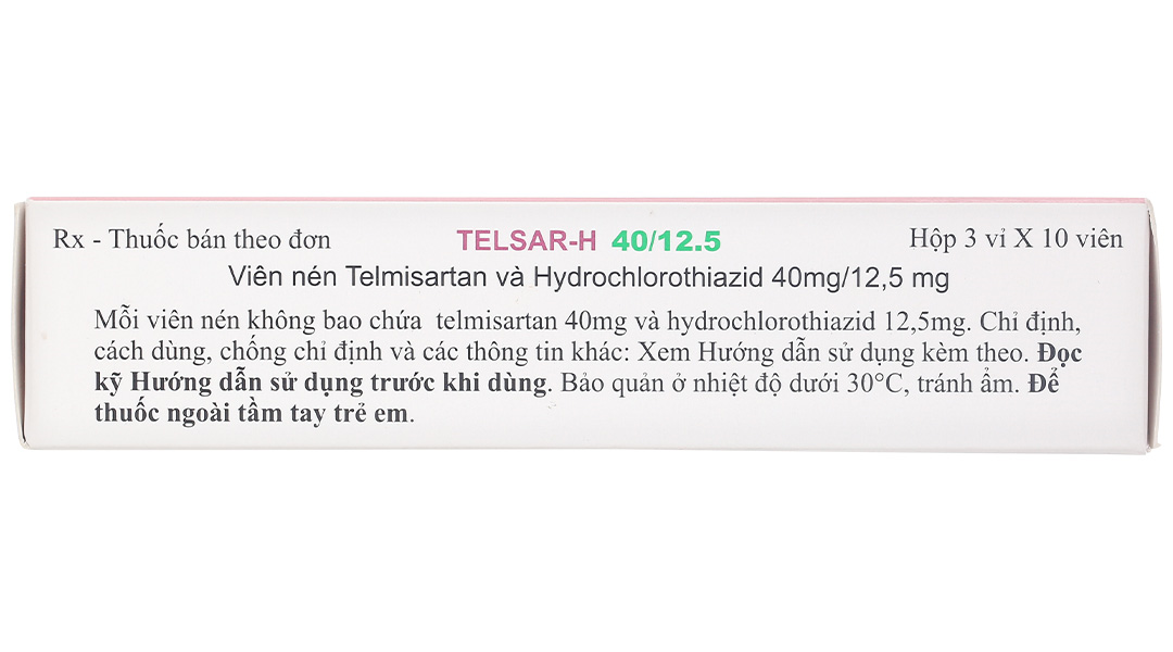 Thuốc Telsar-H 40/12.5 trị tăng huyết áp - 04/2026 | nhathuocankhang.com