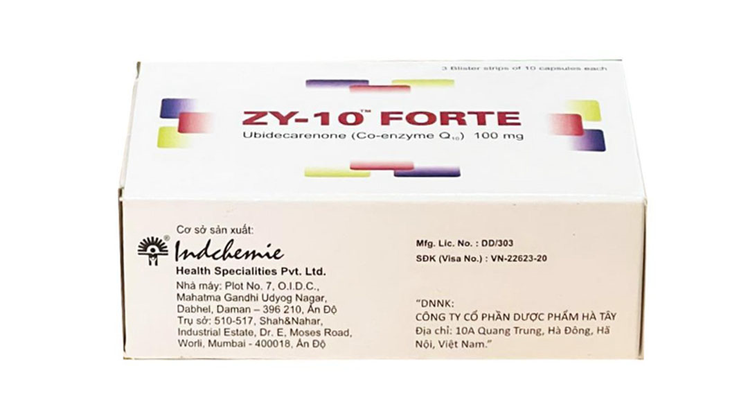 ZY-10 Forte 100mg trị bệnh tim mạch (3 vỉ x 10 viên) - 09/2024 ...