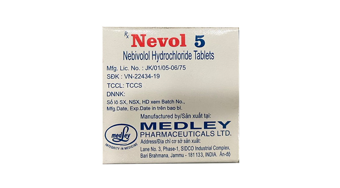 Nevol 5 trị tăng huyết áp vô căn (10 vỉ x 10 viên) - 09/2024 ...