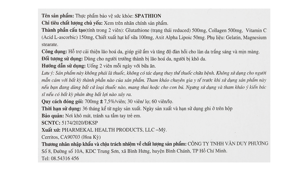 Spathion lọ 30 viên - 10/2025 | nhathuocankhang.com