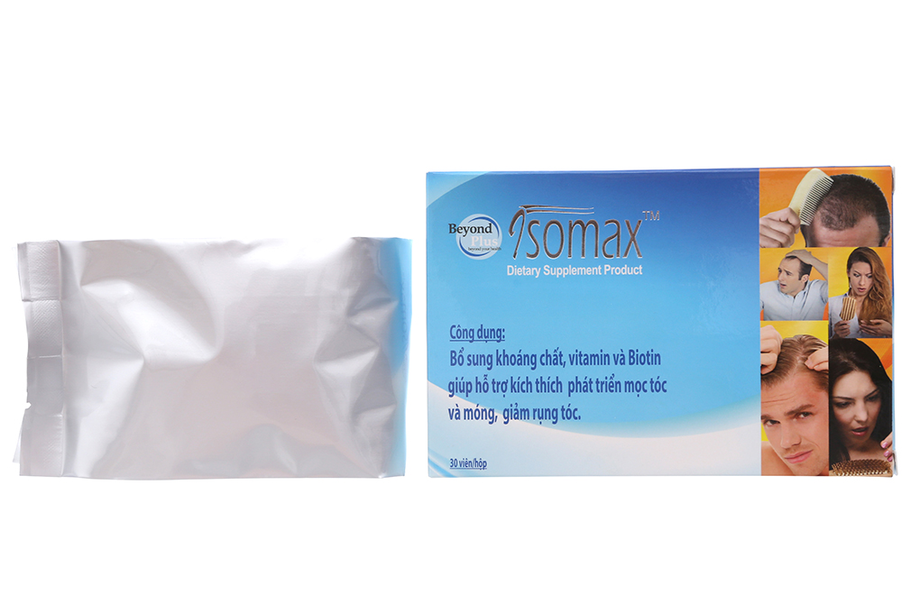 Isomax hộp 30 viên hỗ trợ giảm rụng tóc, kích thích mọc tóc - 08/2025 ...
