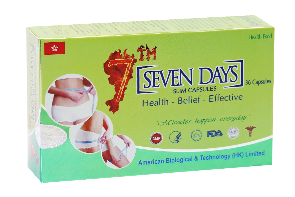 Viên Uống Giảm Cân Seven Days Hộp 36v - 01/2026 | nhathuocankhang.com