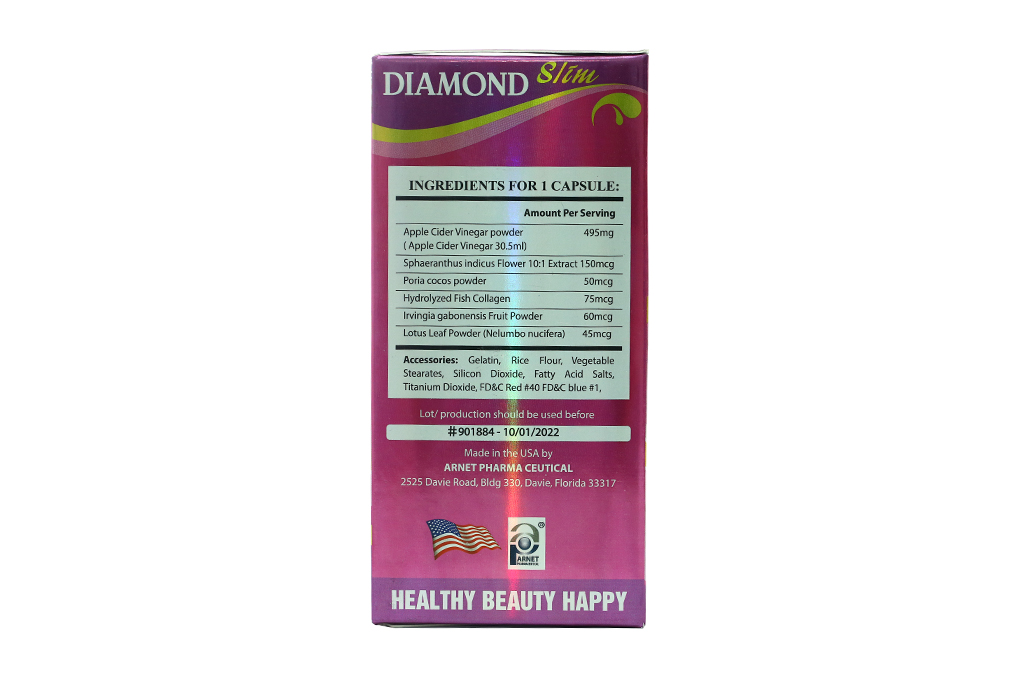 Diamond Slim chai 40 viên - 03/2026 | nhathuocankhang.com