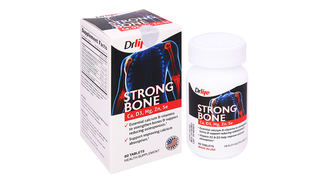 Thực Phẩm Bảo Vệ Sức Khoẻ Drlife Strong Bone hộp 60 viên - 09/2025 ...